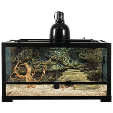 PawHut 29 Gallon Reptile Terrarium W/ Top Opening Windows & Air Vents ...