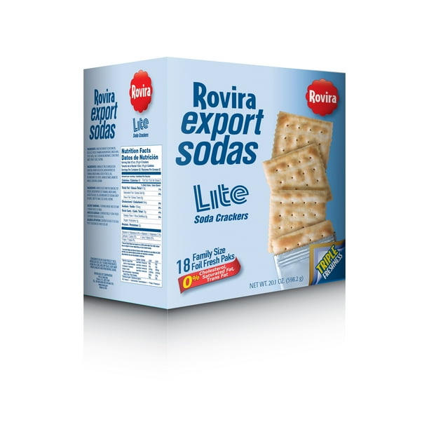 Rovira Export Sodas Lite Soda Crackers, 20 oz. - Walmart.com