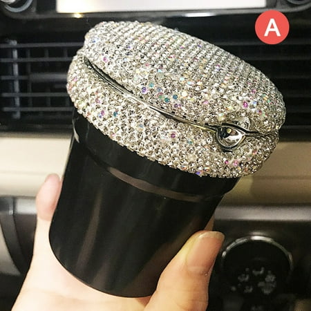 CAROOTU Portable Auto Car Cigarettes Ashtray Ash Tray Crystal Smokeless ...