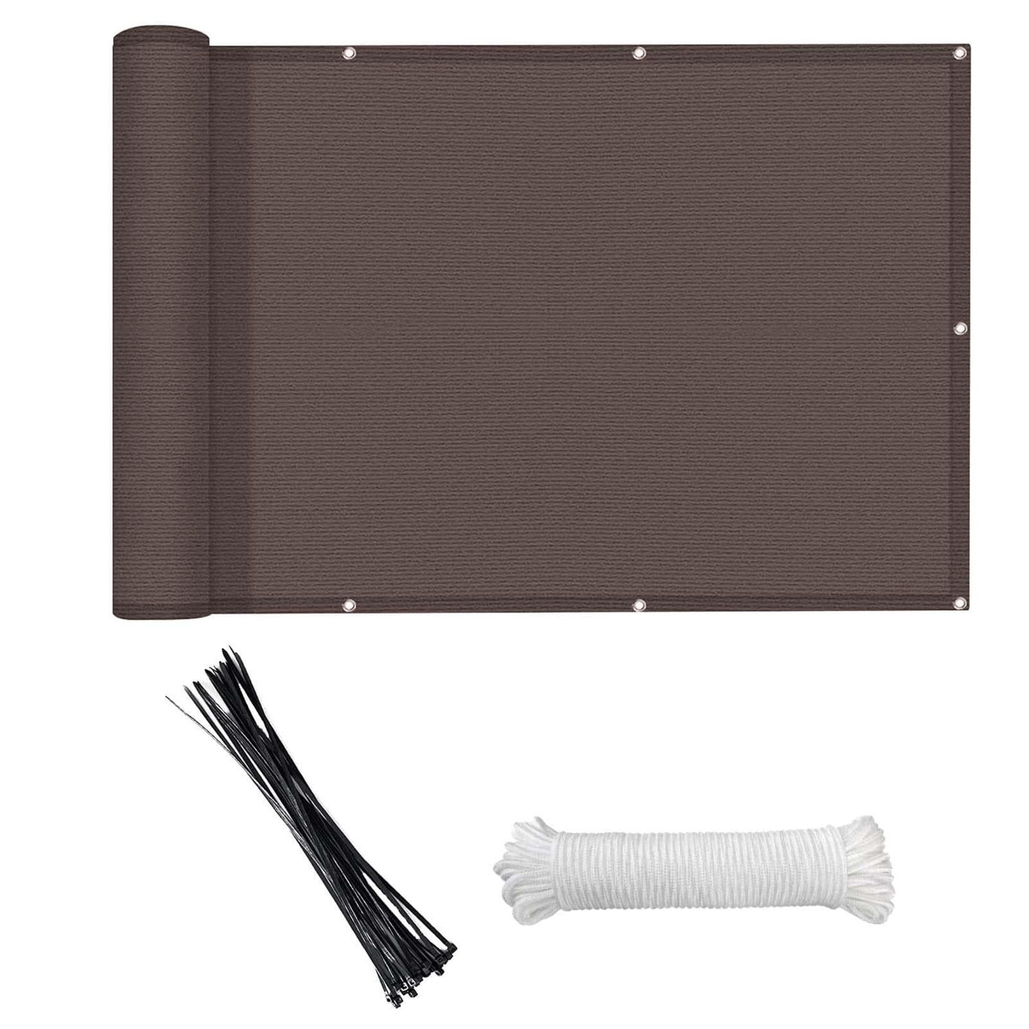 Click here for Unbranded 118 X 35 Coffee Hdpe Privacy Screen Fenc... prices