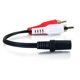 C2G 6in Value Series™ One 3.5mm Stereo Female To Two RCA Stereo Male Y ...