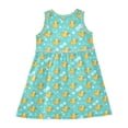 Dress Rubber Duck Bubbles Pattern Sleeveless Dress for Hem A-Line ...