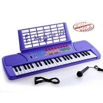 D'Luca Children 49 Keys Electronic Piano Music Keyboard Purple ...