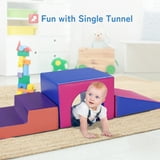 JOYMOR Indoor Soft Foam Climber Play Sets with Tunnel, Slide Stairs and ...