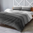 4 Piece Duvet Cover Set Cal king, Abstract Black White Grey Line Soft ...