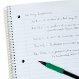 Pen + Gear Wide Ruled Poly 1-Subject Notebook with Inside Pockets, 9" x ...