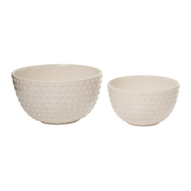 Tabletops Gallery White Ceramic 4 Piece Mixing Bowls for Kitchen Home ...
