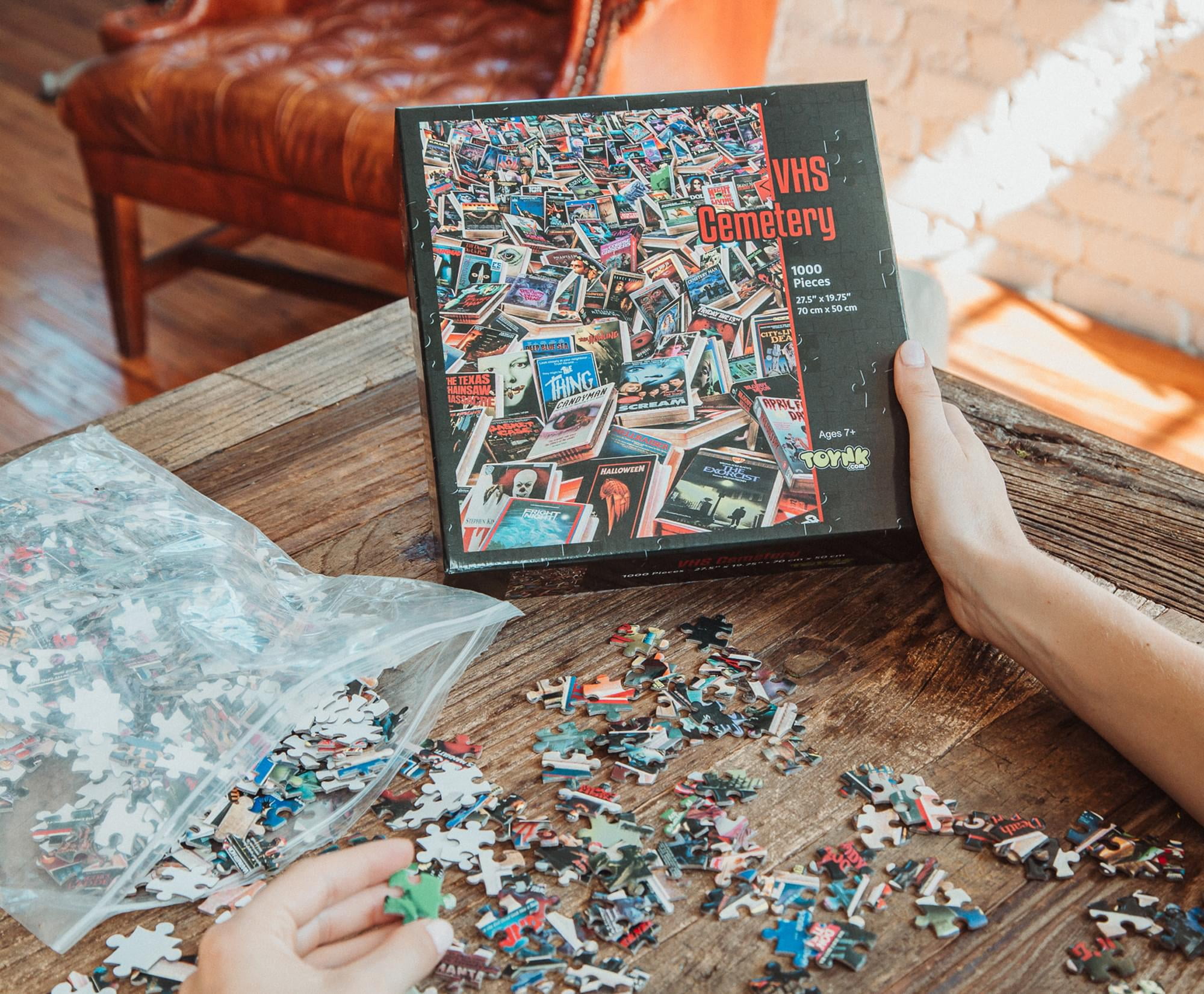 Buy Horror VHS Cemetery 1000-Piece Jigsaw Puzzle | Toynk Exclusive ...