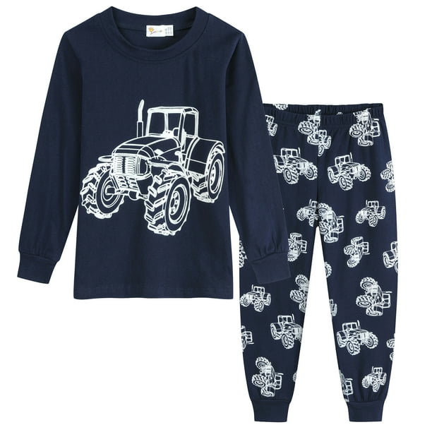 Little Hand Toddler Boy Pajamas Set Truck Kids Long 100% Cotton Sleepwear Pjs 2T - Walmart.ca