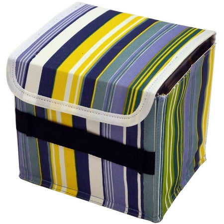 Stripe - Wall Mounted Canvas 66 Cd Storage Boxes For Cd / Toys ...