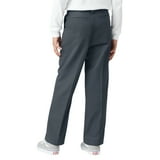 Dickies Boys School Uniform Classic Fit Straight Leg Flat Front Pants ...