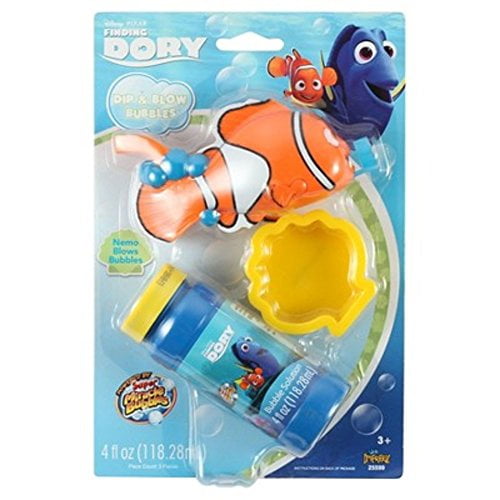 Disney Finding Dory Bubbles Bubble Blowing Nemo Blower Solution Tray ...