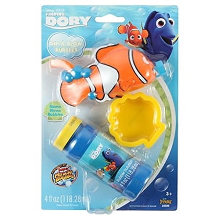 Disney Finding Dory Bubbles Bubble Blowing Nemo Blower Solution Tray ...