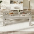 71" Long Dining Table for 6-8, Large Farmhouse Rectangular Kitchen ...
