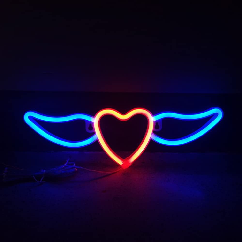 LINLIN Neon Sign,Neon Sign Light Wall LED Neon Night Lamp USB Battery ...