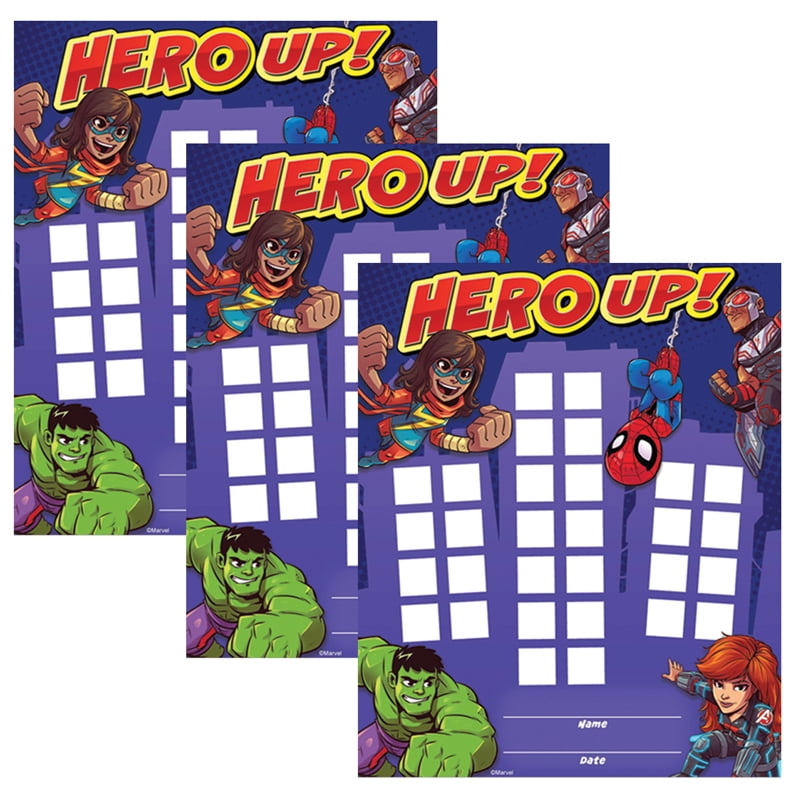 Marvel™ Super Hero Adventure Mini Reward Charts With Stickers, 36 ...
