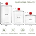 Clear Candy Jar, Airtight Plastic Cookie Jars with Lids, Wide Mouth ...
