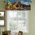 2 Pack Desert Canyon Lake Valance for Window Nature Rustic Southwestern ...