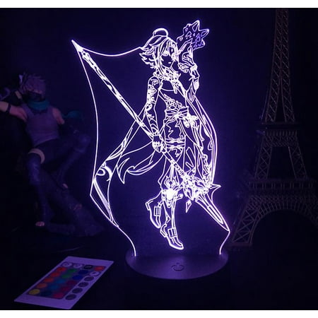 Cartoon Character Night Light, Illusion Light, 3d Led Night Light, 16 ...