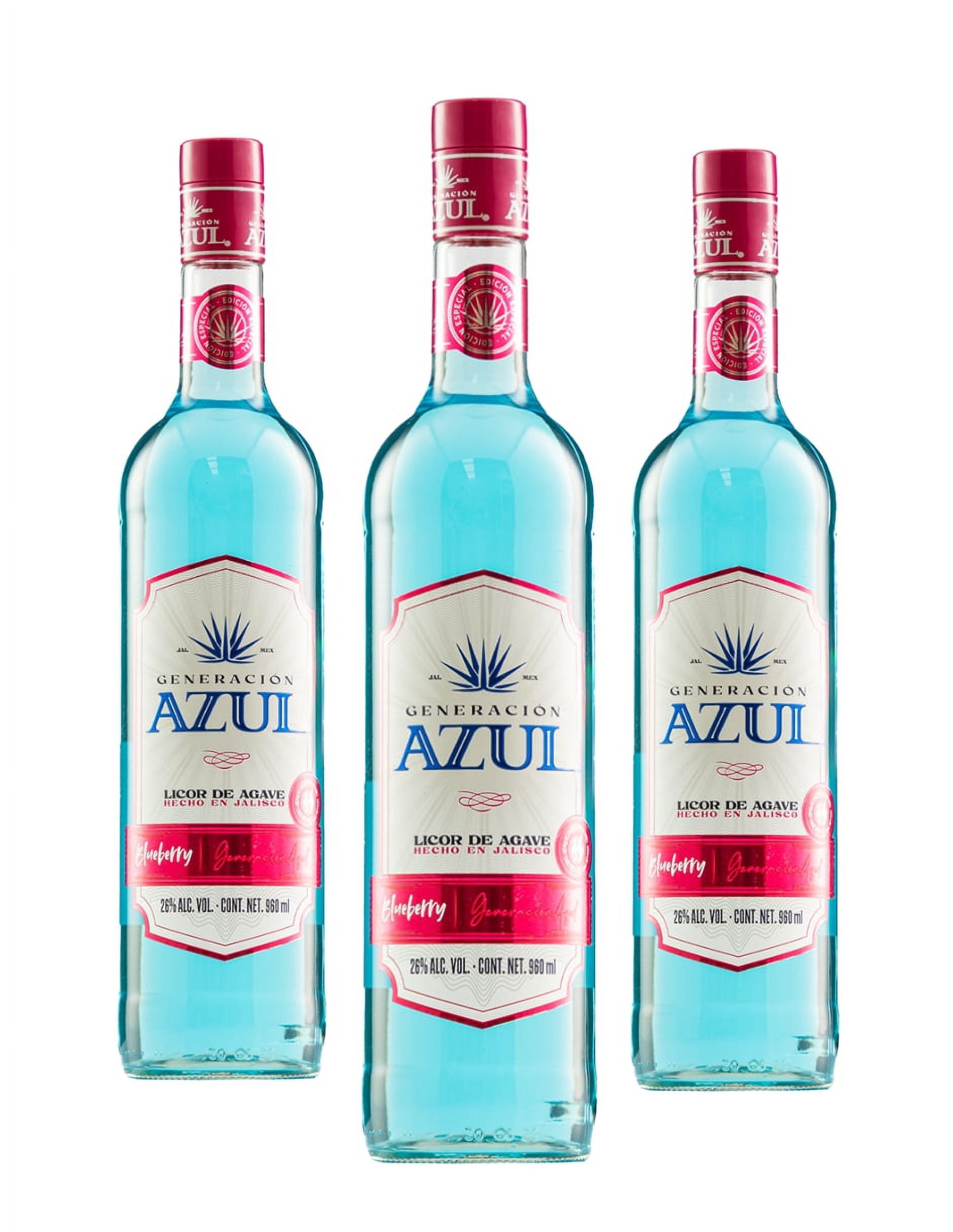 Tripack Licor de Agave Generación Azul Blueberry 960 Ml Generación Azul ...