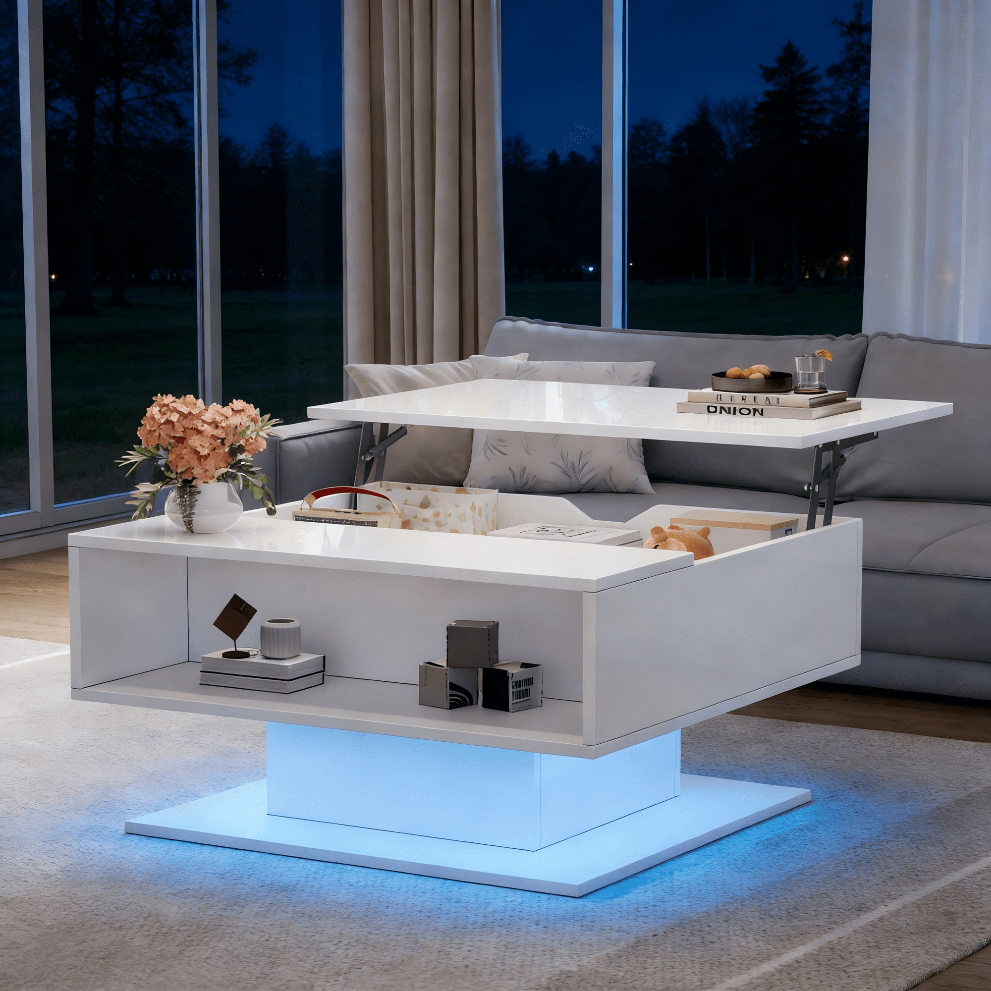 Click here for Noble House 29.5 Coffee Table With Hydraulic Lift... prices