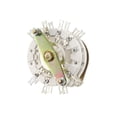 4P3T 4 Pole 3 Position 2-Deck Band Channel Rotary Switch Selector ...