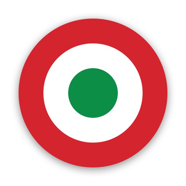 Italian Air Force Roundel Sticker Decal - Self Adhesive Vinyl ...