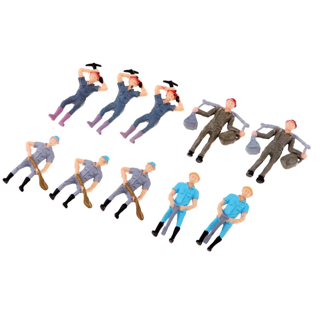 1/43 Worker Action Figure Figurine Model Toys for Train Railway ...