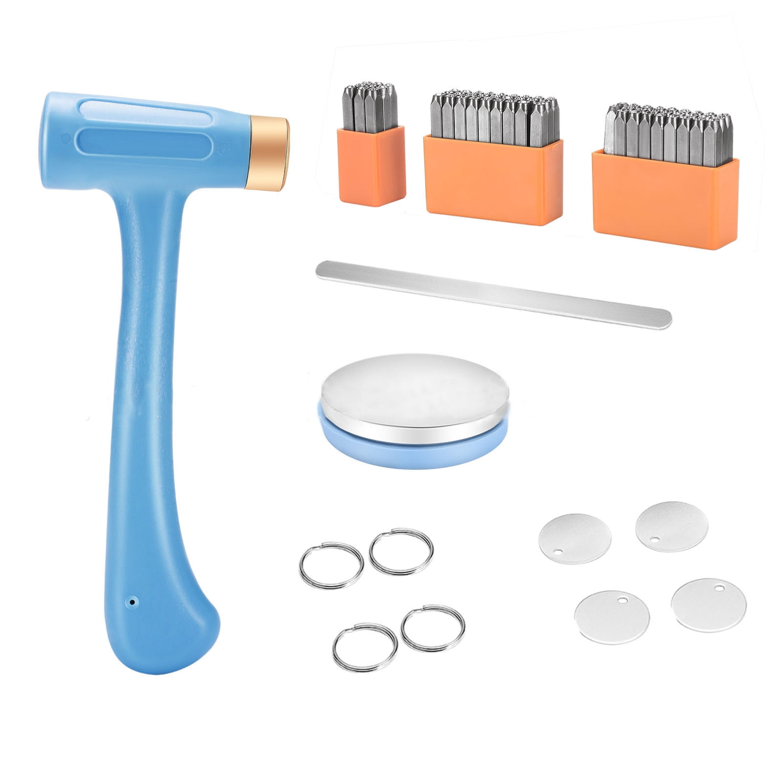 Metal Stamping Kit, 73pcs Complete Jewelry Stamping Kit with Art Letter ...