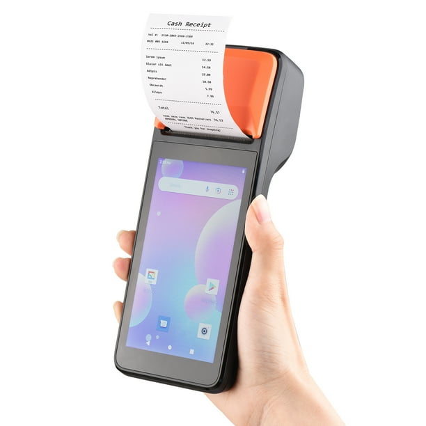 Handheld 3G POS Receipt Printer Android 8.1 1D/2D Barcode Scanner PDA ...