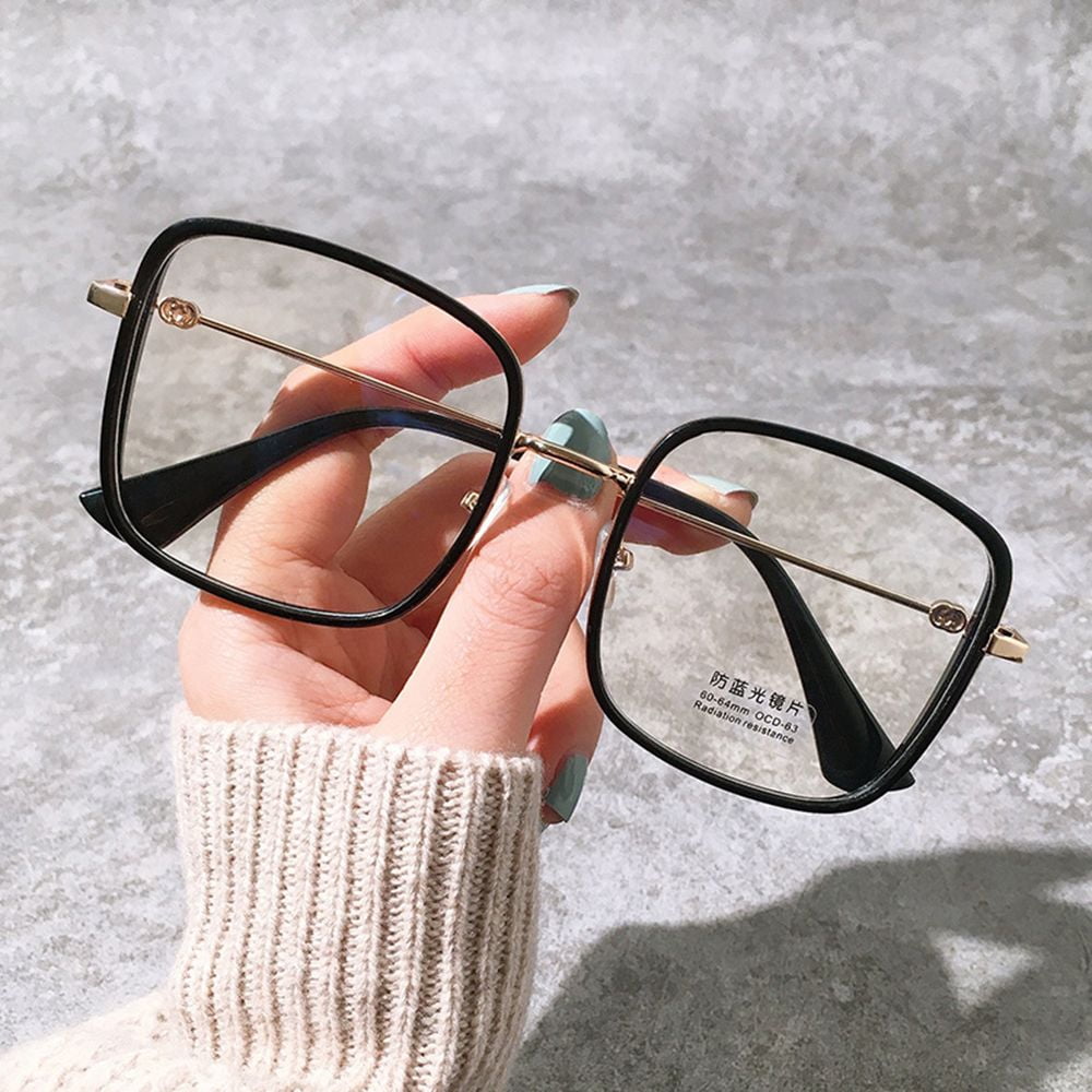 Men and Women Korean Style Small Frame Metal Frame Eyeglasses Office ...