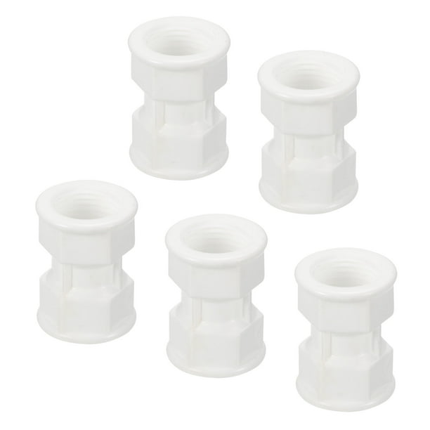 Uxcell G1/2 Female Thread Pipe Coupling Fitting POM 40mm Straight ...