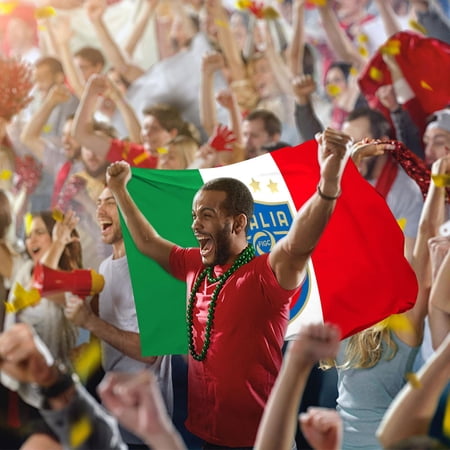 Holding The Flag Of Sports Clubs Fans Festival Activities Cheering Flag ...
