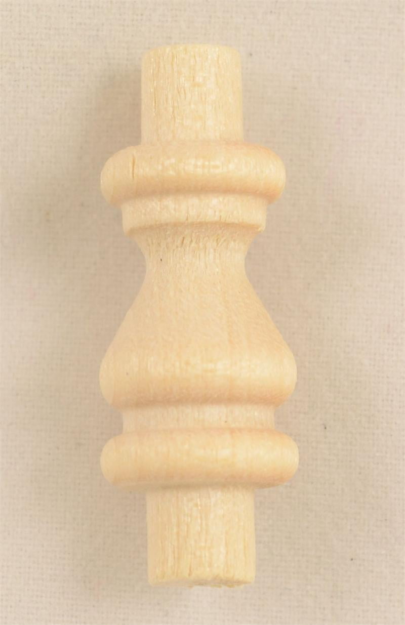 Small Wood Spindle 1.312 inch Length / Package of 10 - Walmart.com