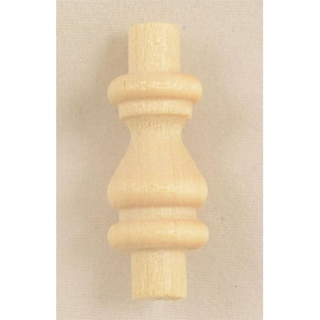 Small Wood Spindle 1.312 inch Length / Package of 10 - Walmart.com
