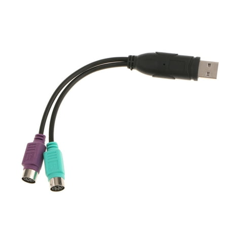 USB to Dual Adapter Converter Cable for Keyboard and Mouse To USB ...