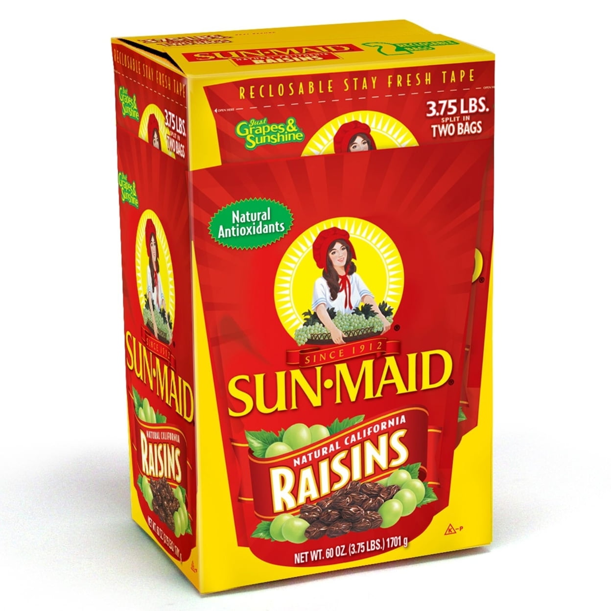 Sun-Maid Raisins 2-30 oz. Bags - Walmart.com
