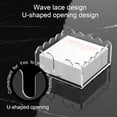Acrylic Napkin Holder for Cocktails – Clear Scalloped Tray and ...