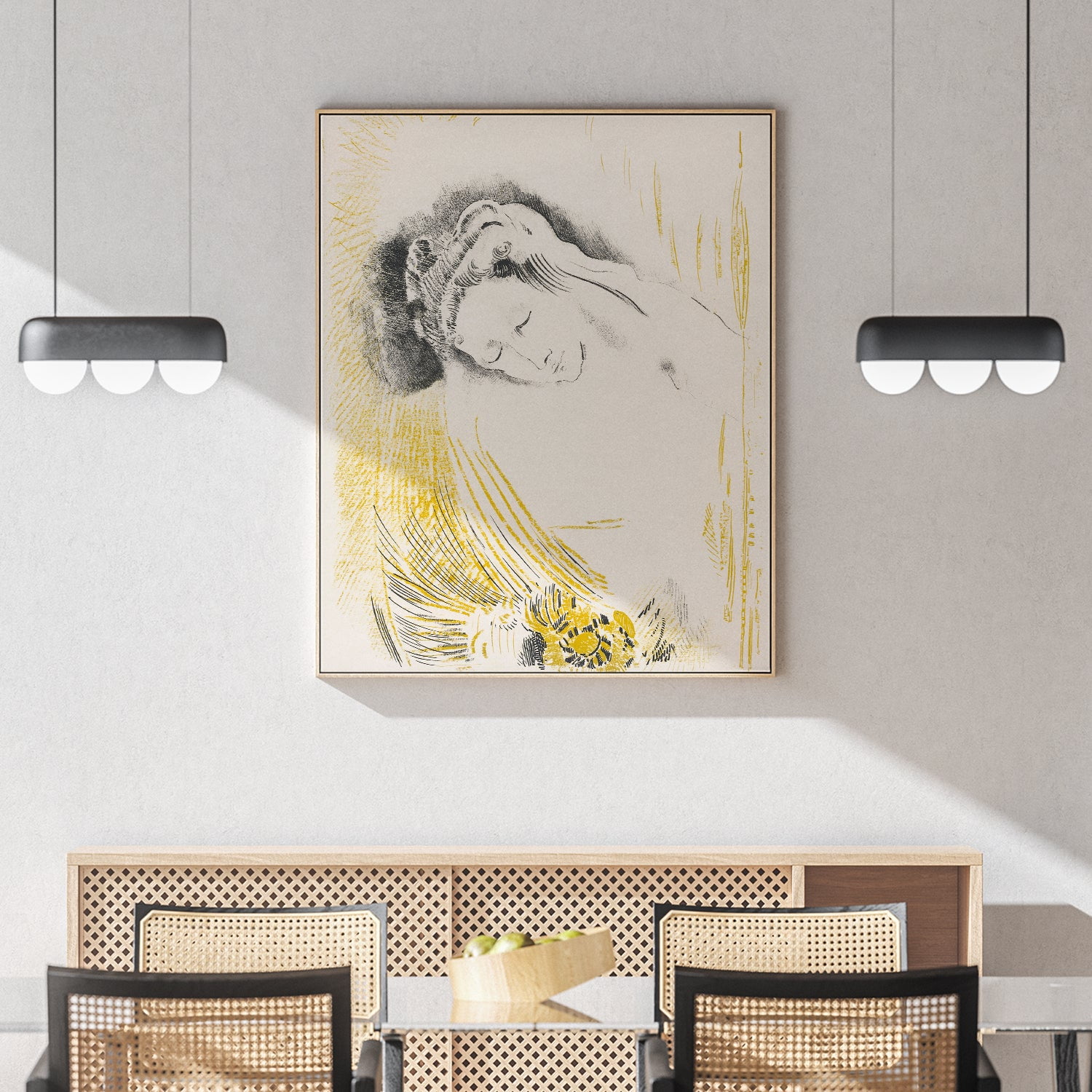 The Shulamite - 1897 | Odilon Redon | Premium Fine Art Print | 19h Century French | Symbolism ...