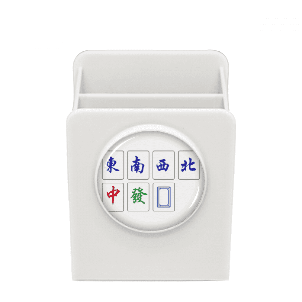 Chinese Culture Mahjong Game Desk Pencil Holder Cup Pen Organizer ...