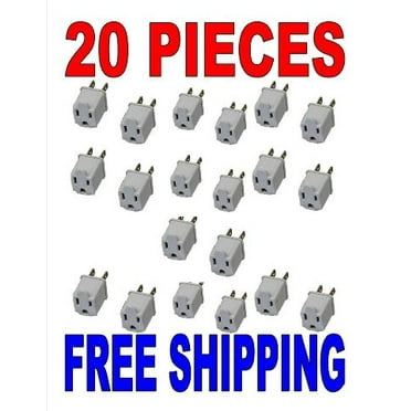 Ge 58900 Polarized Grounding Adapter Plug (gray) - Walmart.com