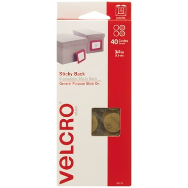 Velcro Oval Wafer Thin Hook & Loop Fasteners, 1/2" x 1 1/4", White, 40 ...