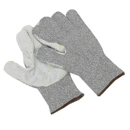 Cow Leather Work Gloves Palm Protection Cut Resistant Gloves | Walmart ...