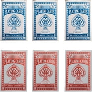 Royal Jumbo Set: Large Numbered Plastic Bridge Size Cards - Double Deck ...