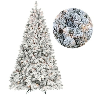 Best Choice 7.5ft Pre-Lit Sparse Christmas Tree with Electric 300 LED ...