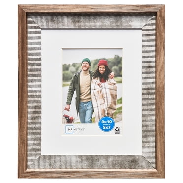 Mainstays 8x10 Rustic Gray Decorative Tabletop Picture Frame - Walmart.com
