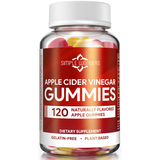 Simple Wonders Apple Cider Vinegar Gummies, Dietary Supplement for ...