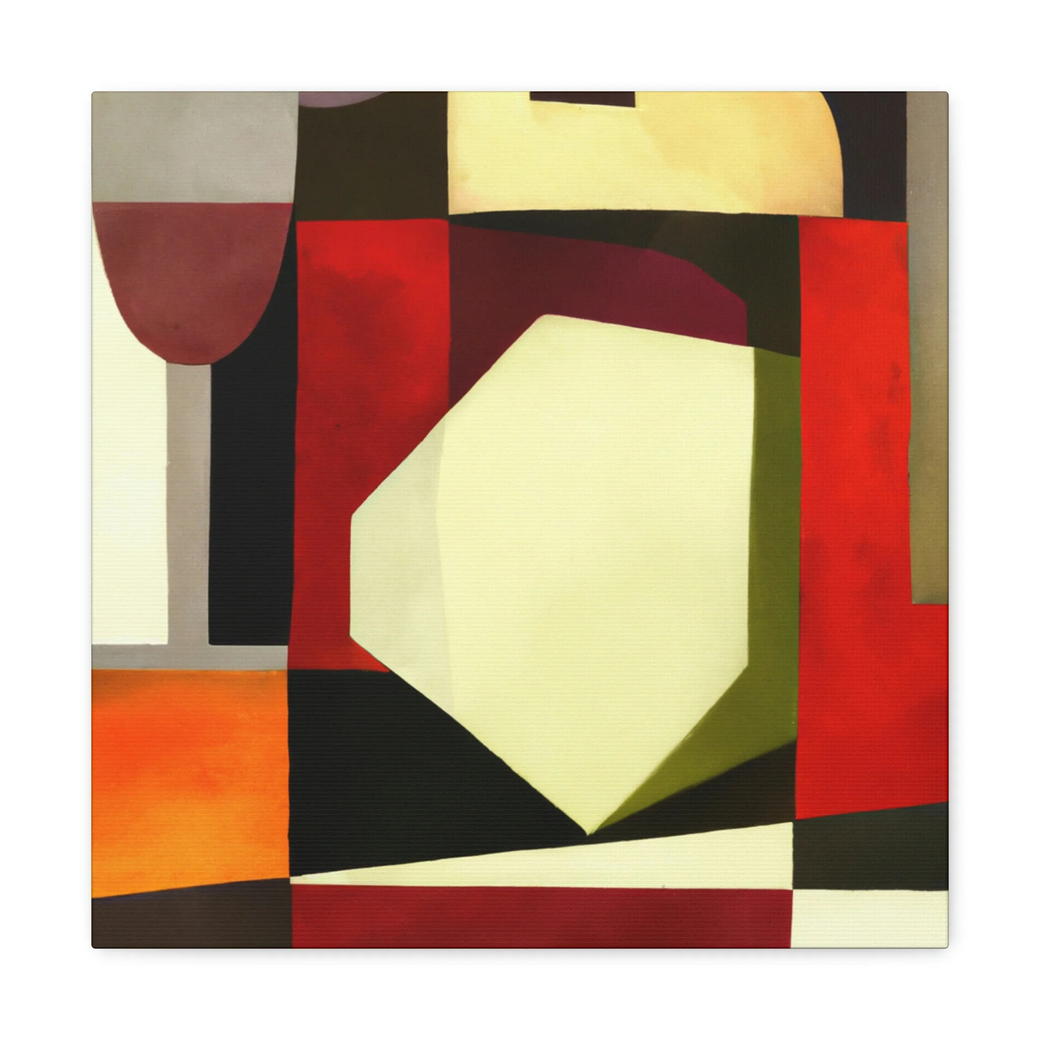 Vintage Wine Reflection - Canvas - Walmart.com