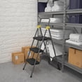 COSCO Commercial 3-Step Foldable Adult Ladder with Safety Rail, 300 lb ...