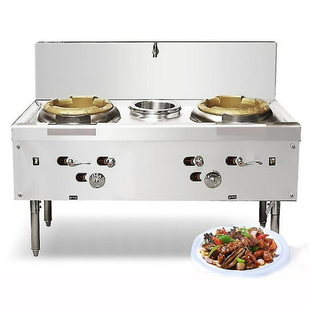 Vertical Gas Commercial Cooktop Burner Stove Multifunction Cooker With ...
